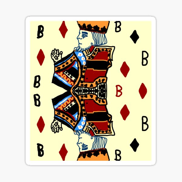 "King card design" Sticker for Sale by nahidreba | Redbubble