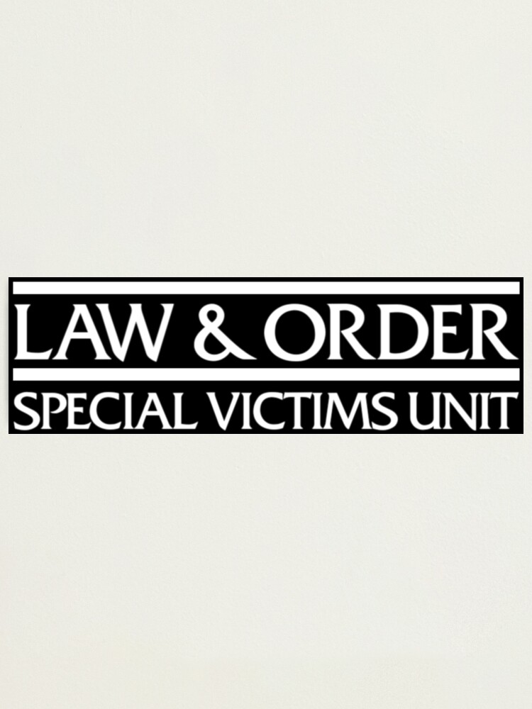 Lámina fotográfica «SVU logo 1 - tendencia svu | ley y orden svu mask ...