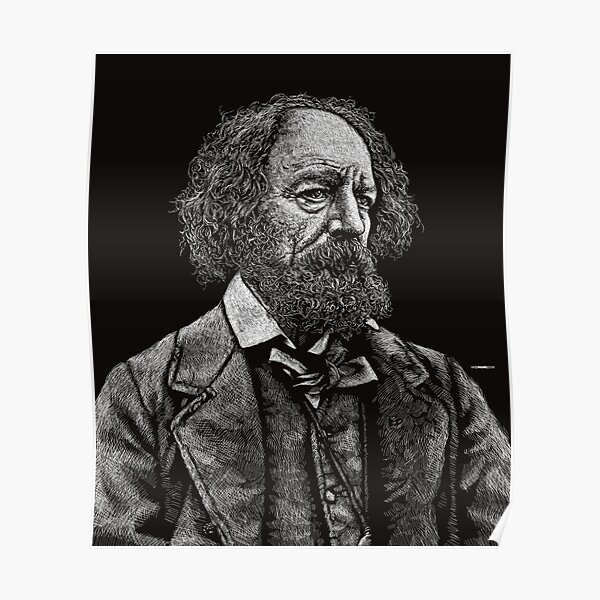 "ALFRED, LORD TENNYSON" Poster for Sale by WOOFANG | Redbubble