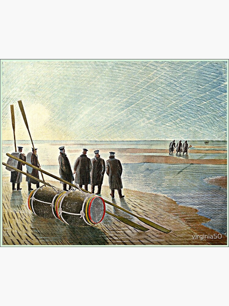 "Eric Ravilious art, Dangerous Work at Low Tide" Poster by virginia50 ...