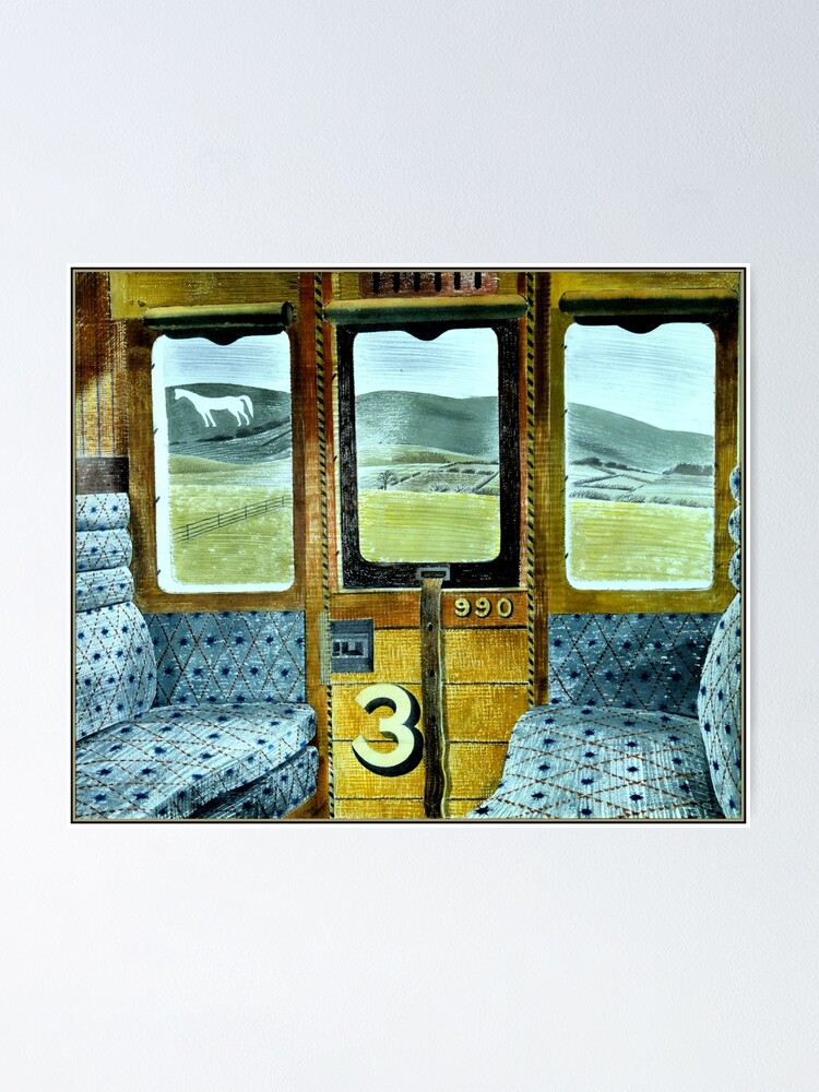 Póster «Obra de Eric Ravilious, Train Landscape» de virginia50 | Redbubble