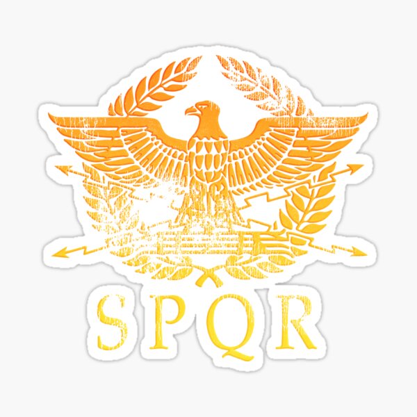 Sticker: Spqr Banner | Redbubble