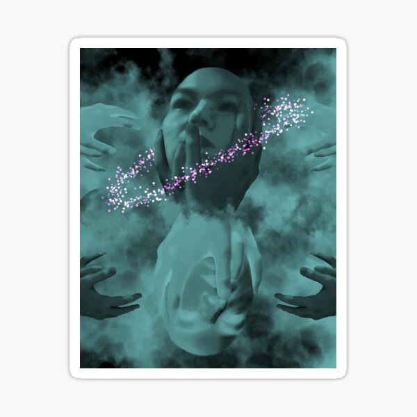 "Surreal self portrait" Sticker for Sale by elucify | Redbubble