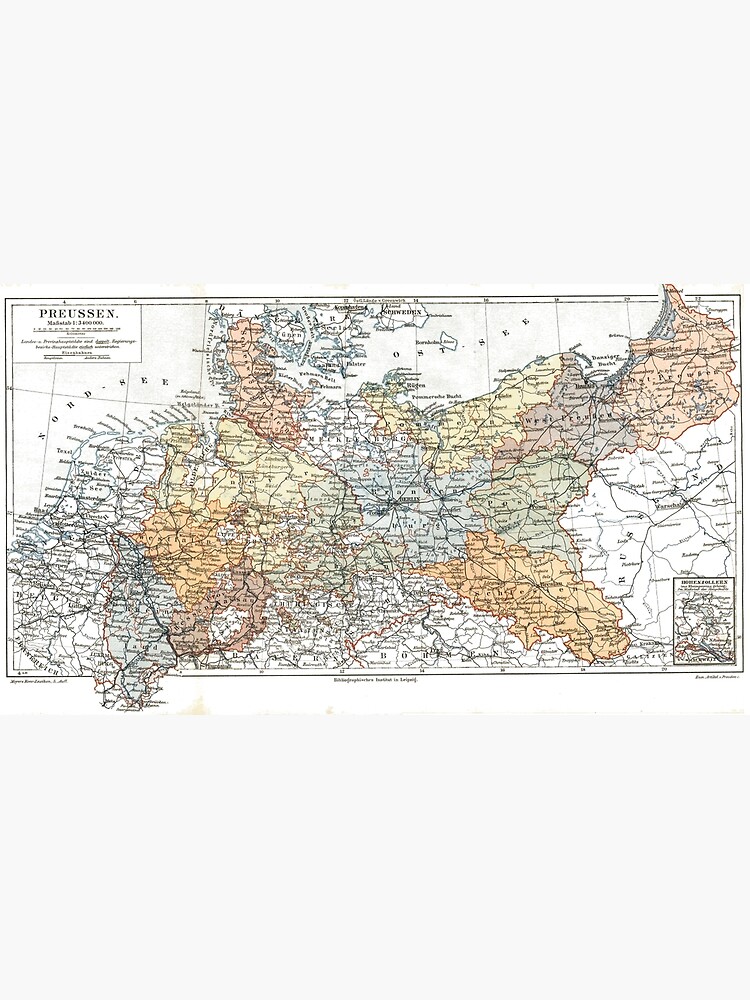 "Prussia Map" Poster by ANAKNEZIC | Redbubble