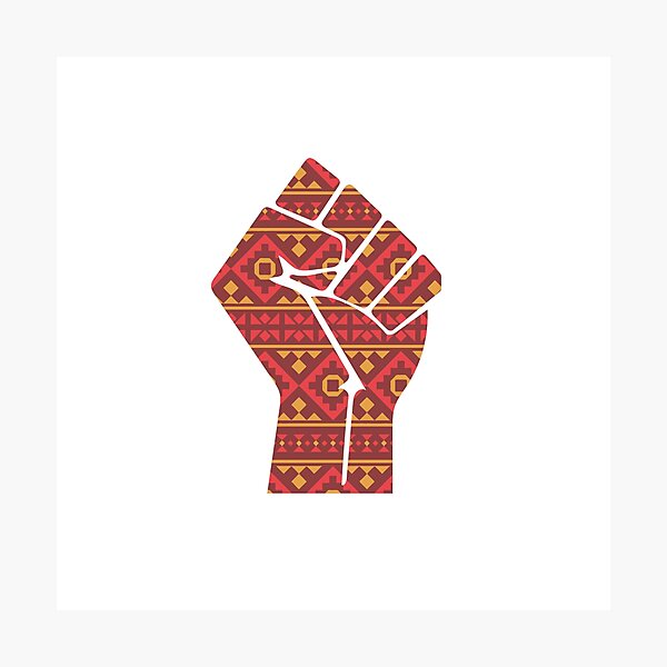 "Black Lives Matter Afrocentric Logo" Photographic Print by ...