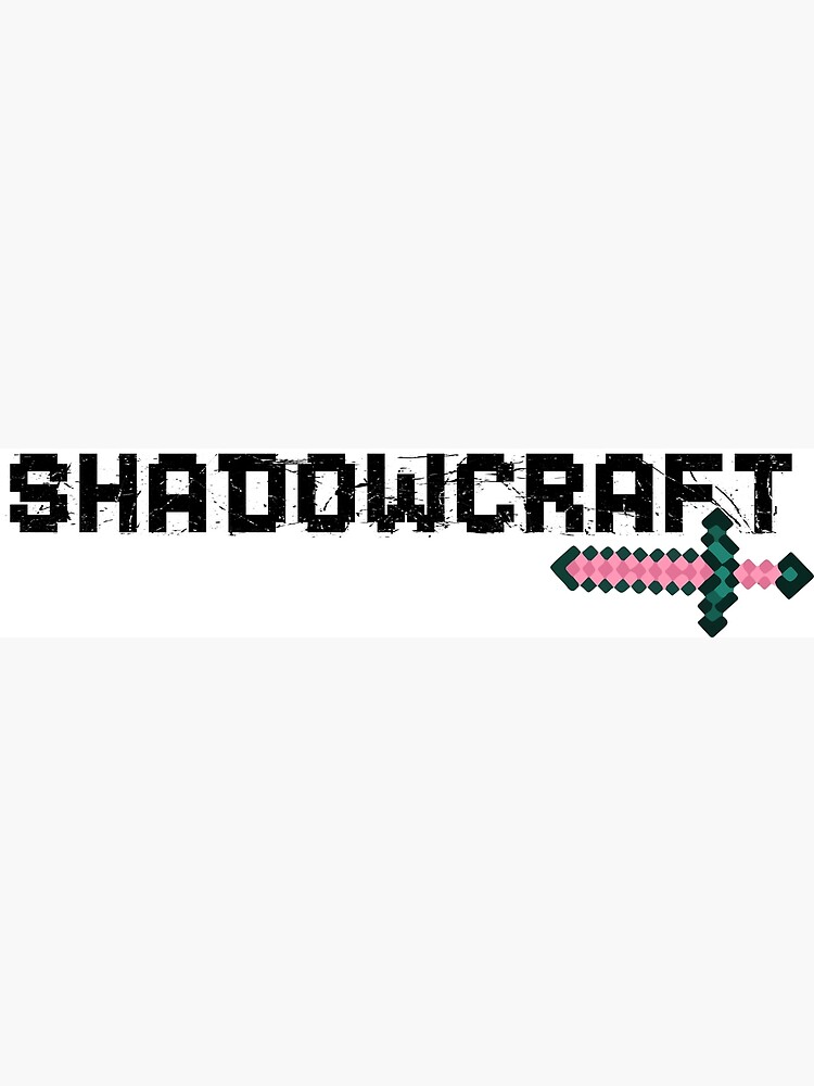 Póster «Shadowcraft Pixel Tipografía Ilustración Minecraft Gadget ...