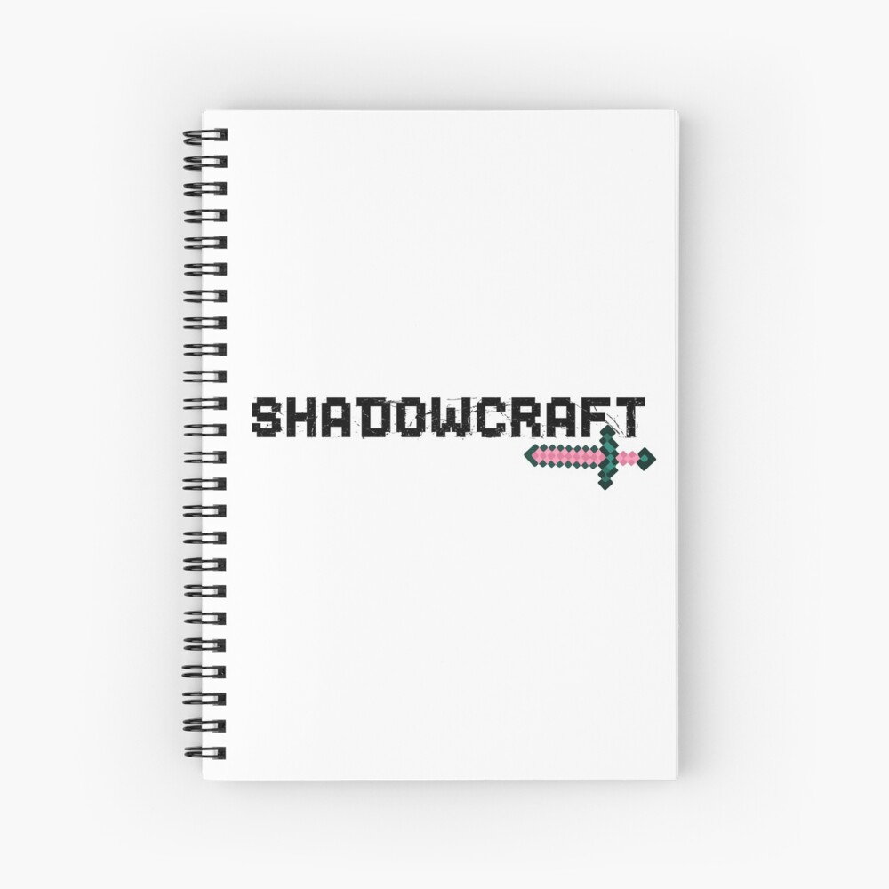 "Shadowcraft Pixel Typography Illustration Minecraft Gadget Gift For ...