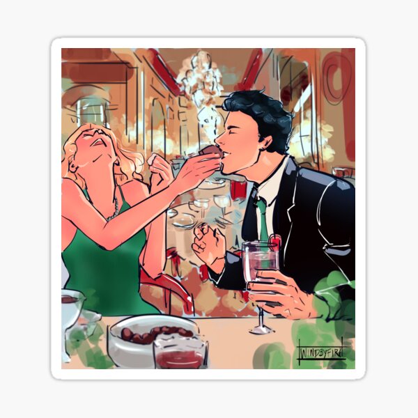 "Percabeth Paris date" Sticker by windbyfire | Redbubble