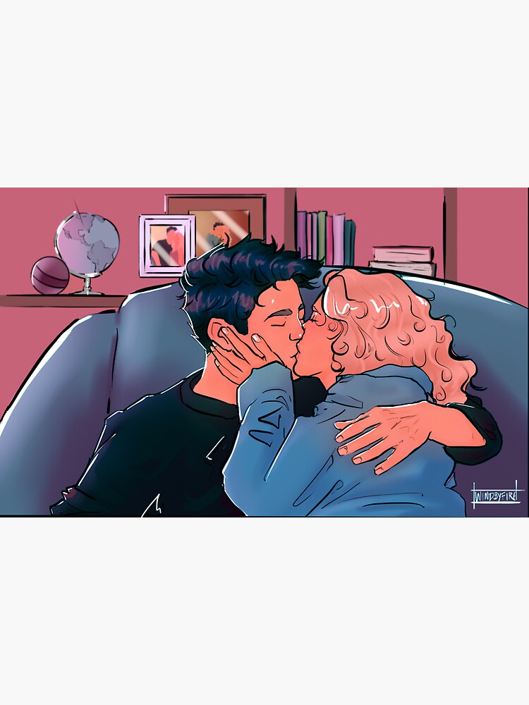 "percabeth cuddling on the couch" Sticker for Sale by windbyfire ...