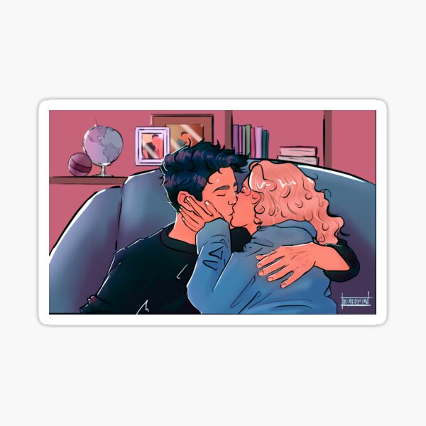 "percabeth cuddling on the couch" Sticker for Sale by windbyfire ...