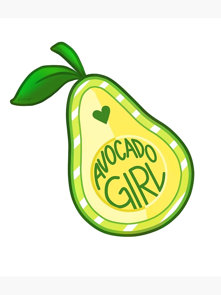 "AvocadoGirl Avocado Logo" Poster by avocadogirl-yqr | Redbubble