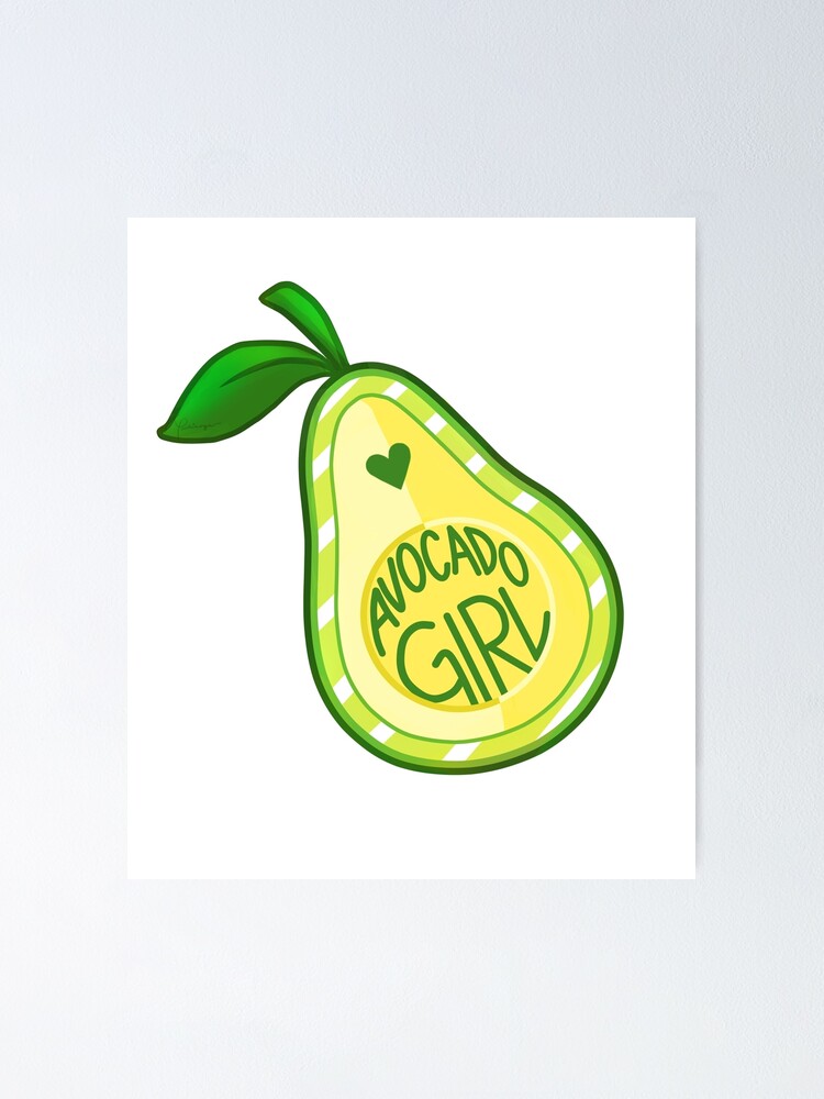 "AvocadoGirl Avocado Logo" Poster by avocadogirl-yqr | Redbubble