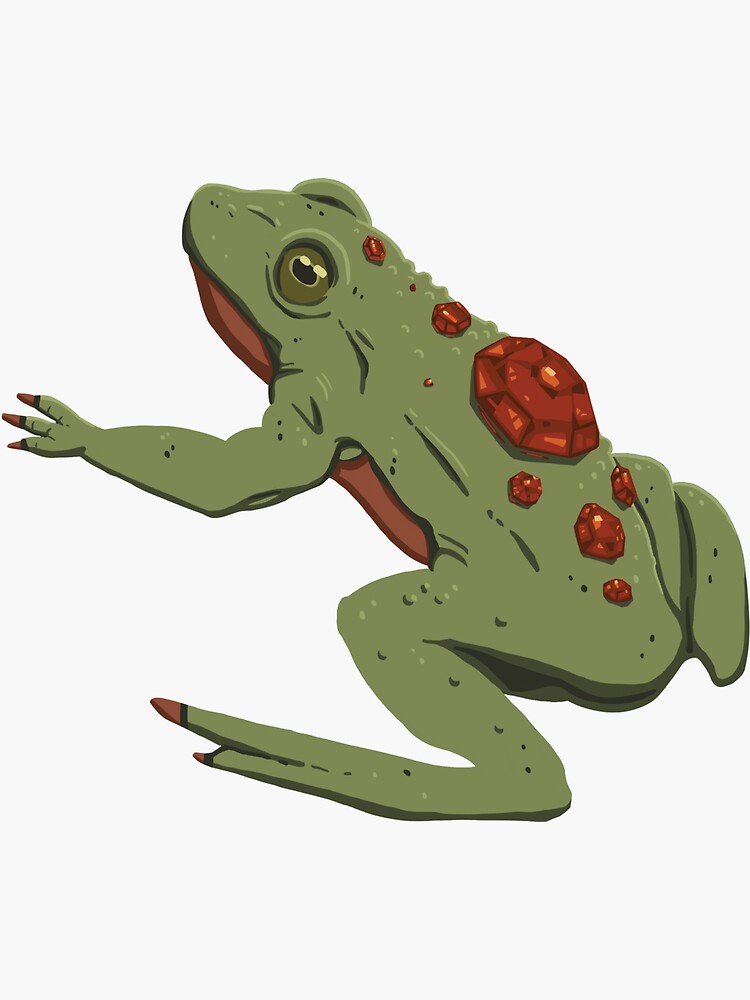 "Jeweled Toad" Sticker for Sale by JessicaBeaver | Redbubble