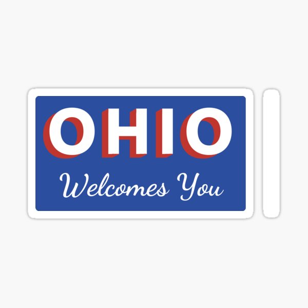 "Welcome to Ohio" Sticker for Sale by natalielsherman | Redbubble