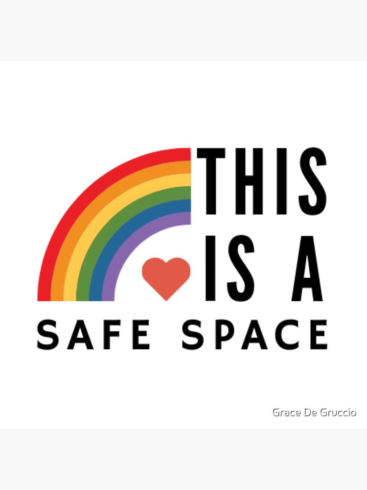"Safe Space - Rainbow" Art Print for Sale by amazinggracexo | Redbubble