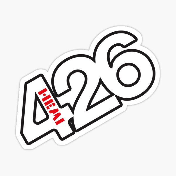 "426 Hemi - Badge Design" Sticker by jepegdesign | Redbubble