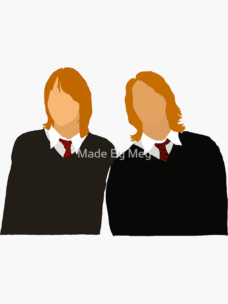 "Weasley Twins" Sticker for Sale by Megan Burke | Redbubble