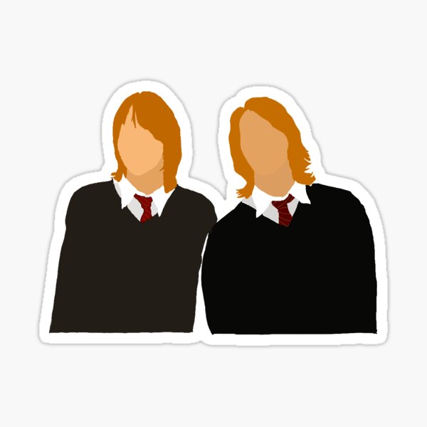 "Weasley Twins" Sticker for Sale by Megan Burke | Redbubble