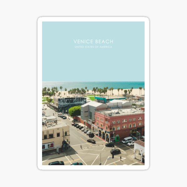 "Venice Beach Artwork" Sticker for Sale by Travel2NZ | Redbubble