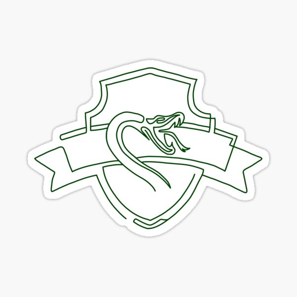 "Snake Crest Line Art" Sticker for Sale by hannahlllttt | Redbubble