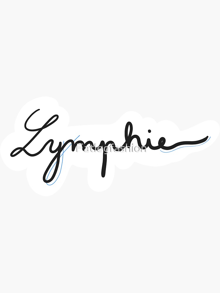"Lymphie" Sticker for Sale by Fatlegfashion | Redbubble