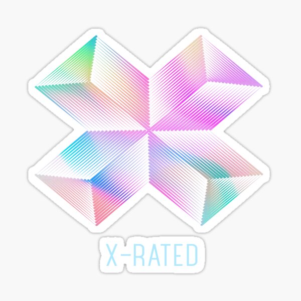 "X-Rated" Sticker for Sale by LovelyFront | Redbubble