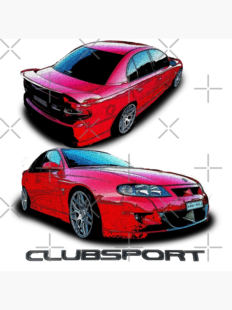 "Red VX Clubsport" Poster for Sale by Andmaj | Redbubble