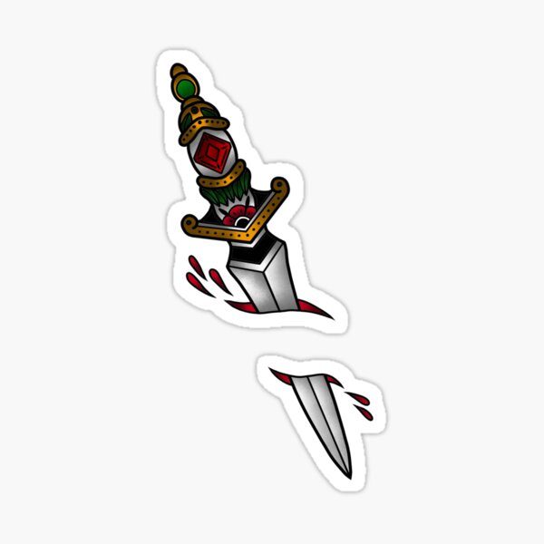 "Fancy Knife (Slashed)" Sticker for Sale by ratbb | Redbubble