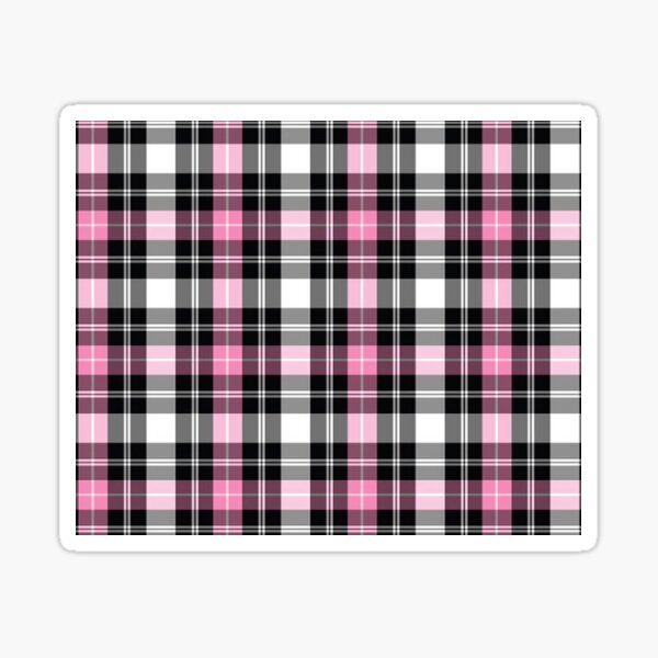 "Pink plaid" Sticker for Sale by Roisin678 | Redbubble