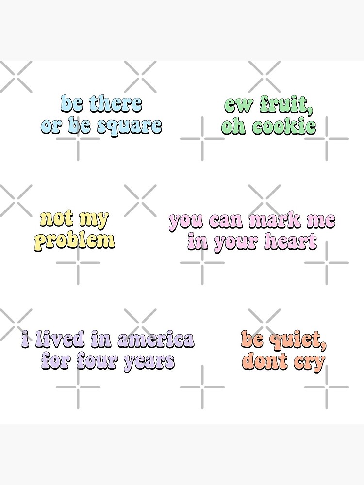 "NCT/Wayv Iconic Lines/Meme Pack" Canvas Print for Sale by sleepytato ...