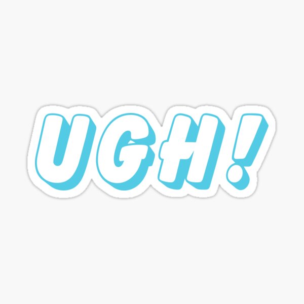 "BTS UGH!" Sticker by vpastels | Redbubble