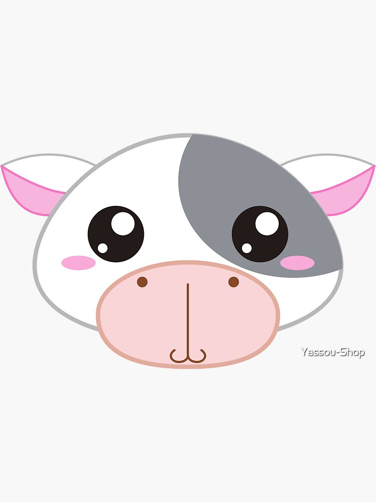 "Vacas Kawaii Cute Cow Doodle Gift Ideas for Baby Animals Lovers and ...