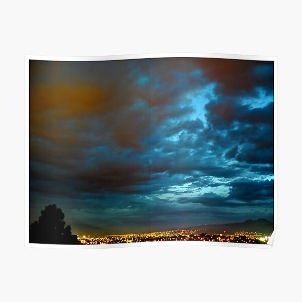 "©HCS Blue Red I" Poster by OmarHernandez | Redbubble