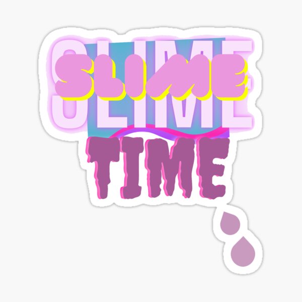 "Slime Time Girly Lettering" Sticker for Sale by kestrada2906 | Redbubble