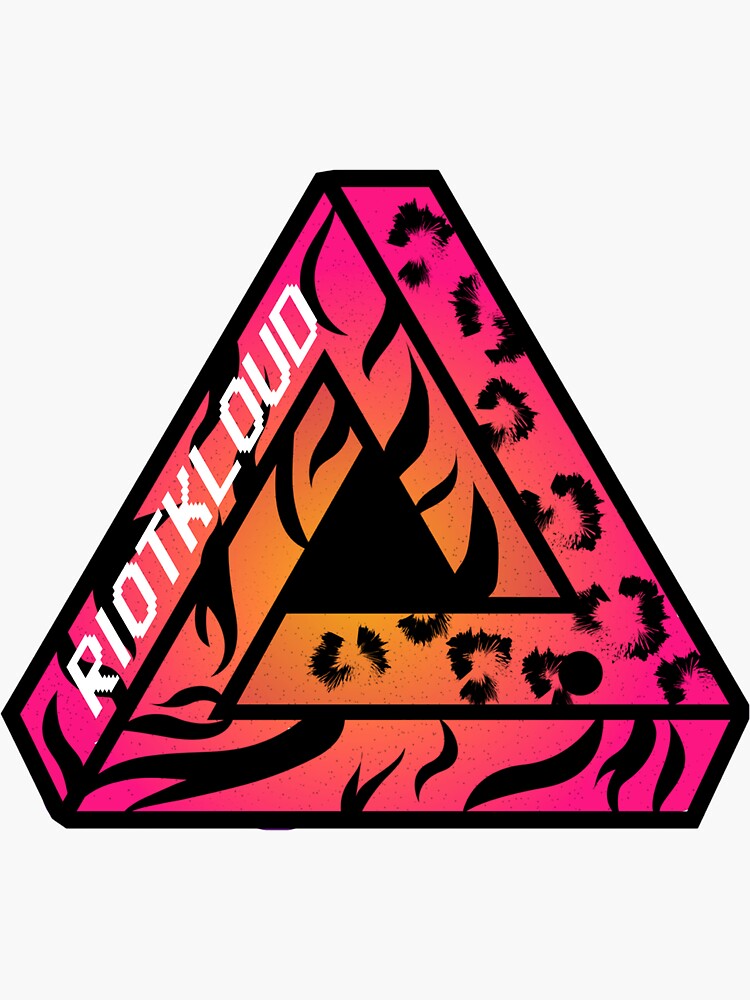 "RIOTKLOUD Animal Print Triangle" Sticker for Sale by RIOTKLOUD | Redbubble