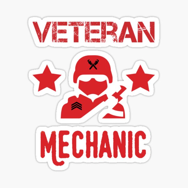 "Veteran Mechanic Red Army" Sticker by theHVACgang | Redbubble