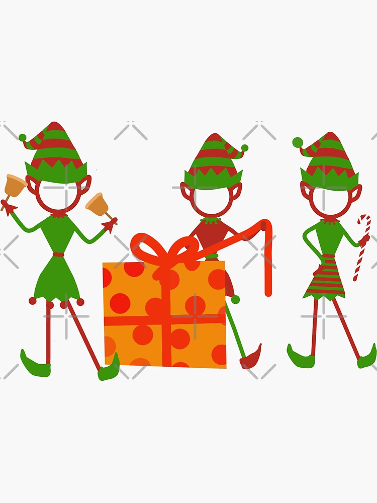 "Stickman / Elf" Sticker for Sale by LotusCreations | Redbubble