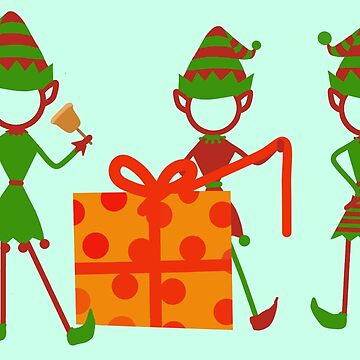 "Stickman / Elf" Sticker for Sale by LotusCreations | Redbubble