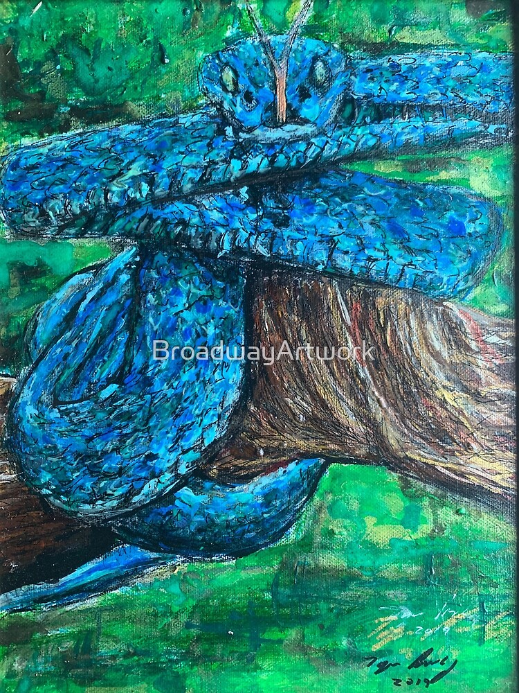 "Blue Death" Poster for Sale by BroadwayArtwork | Redbubble