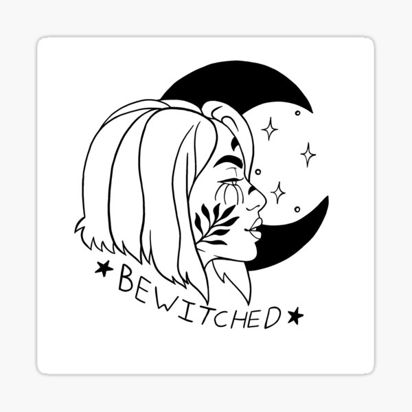 "Bewitched" Sticker for Sale by RawCreepShop | Redbubble