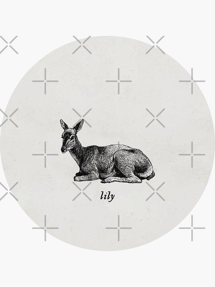 "Lily's Doe" Sticker by beunstoppable | Redbubble