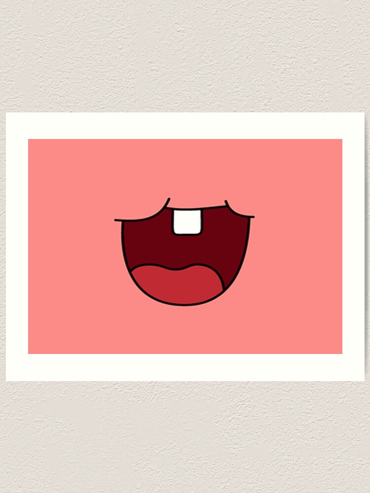 "PATRICK STAR ONE TOOTH SMILE (SPONGEBOB)" Art Print for Sale by ...