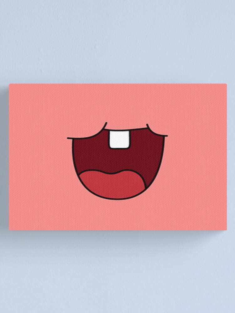 "PATRICK STAR ONE TOOTH SMILE (SPONGEBOB)" Canvas Print by ...
