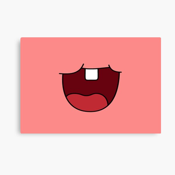 "PATRICK STAR ONE TOOTH SMILE (SPONGEBOB)" Canvas Print by ...