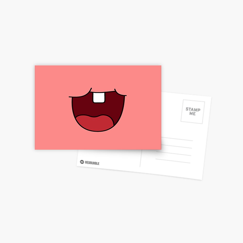 "PATRICK STAR ONE TOOTH SMILE (SPONGEBOB)" Postcard by Boxingsfinest ...