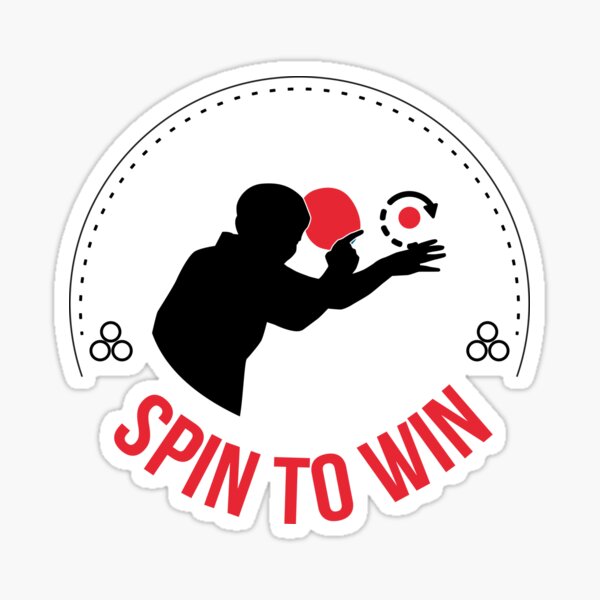 "Spin to win" Sticker for Sale by nektarinchen | Redbubble
