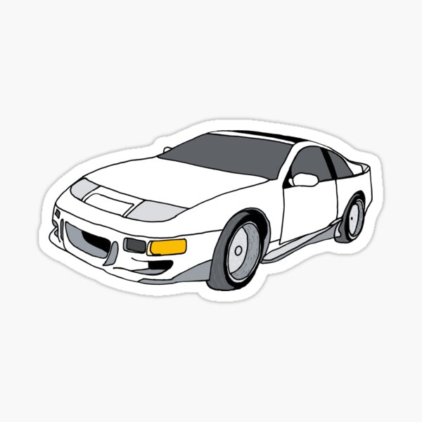 "Nissan 300ZX Front View" Sticker for Sale by ccTornado | Redbubble