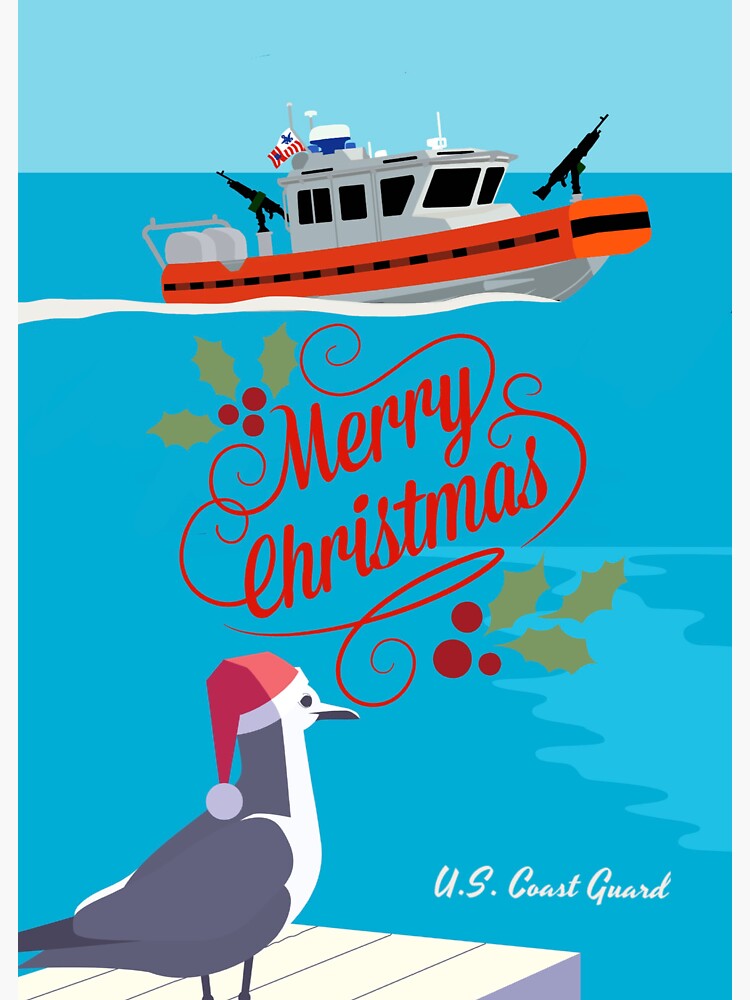 "Coast Guard Tropical Christmas 25 RBS" Sticker for Sale by ...