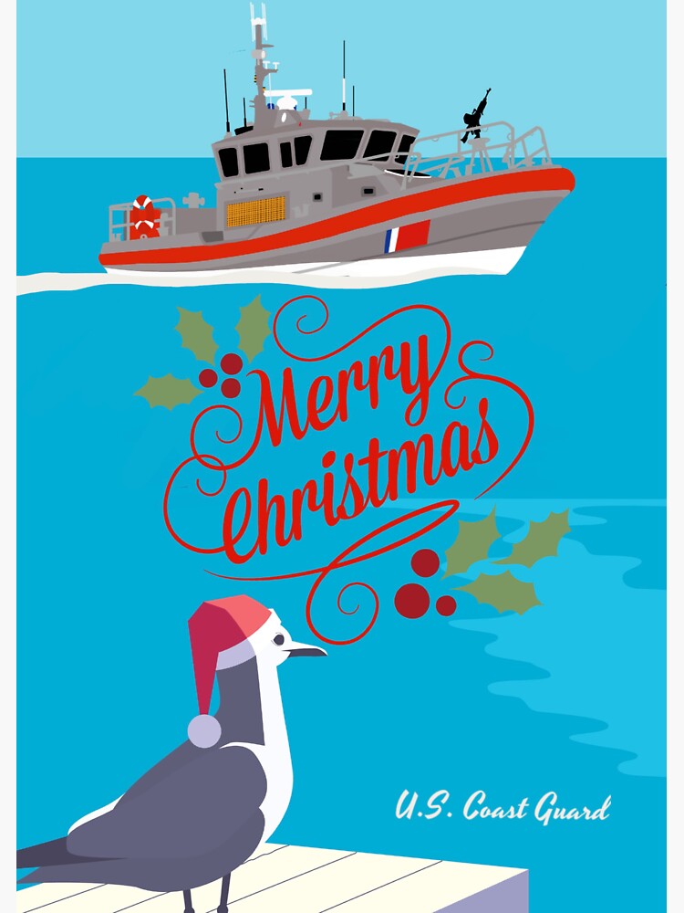 "Coast Guard Tropical Christmas 45 RBM" Sticker for Sale by ...