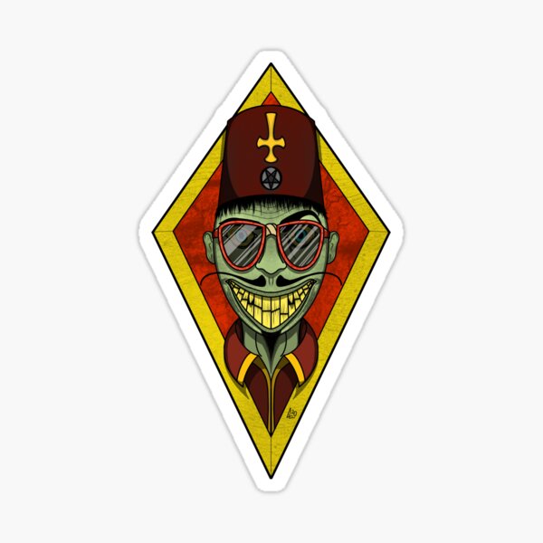 "Hell Shriner" Sticker by CWLillistration | Redbubble